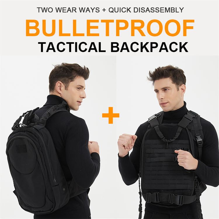 NIJ Level IIIA Tactical Concealed Bulletproof Backpack Ballistic Bag ...